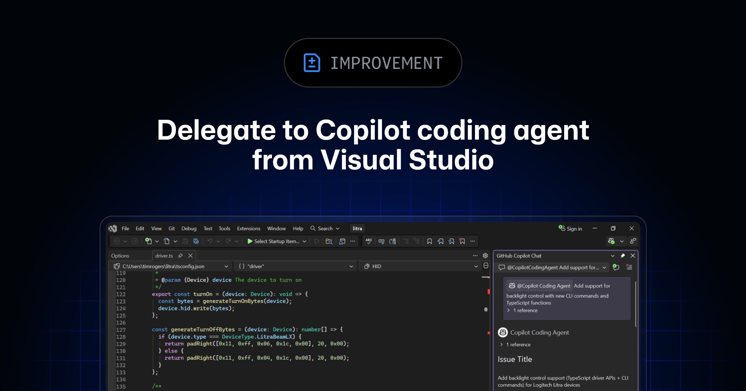 Delegate tasks to Copilot coding agent from Visual Studio - GitHub ...