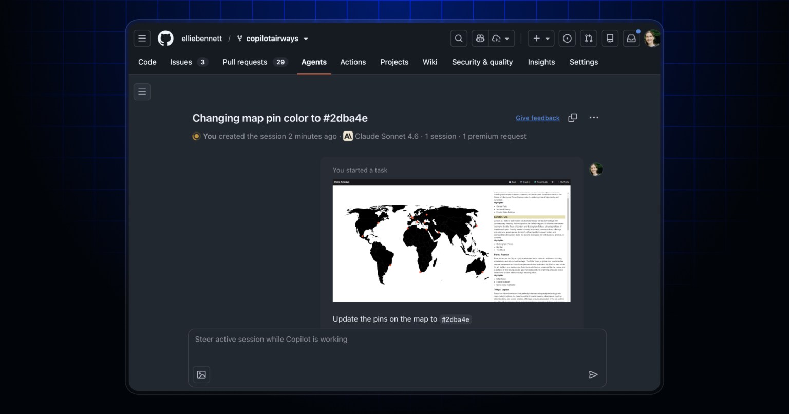 Add images to agent sessions - GitHub Changelog