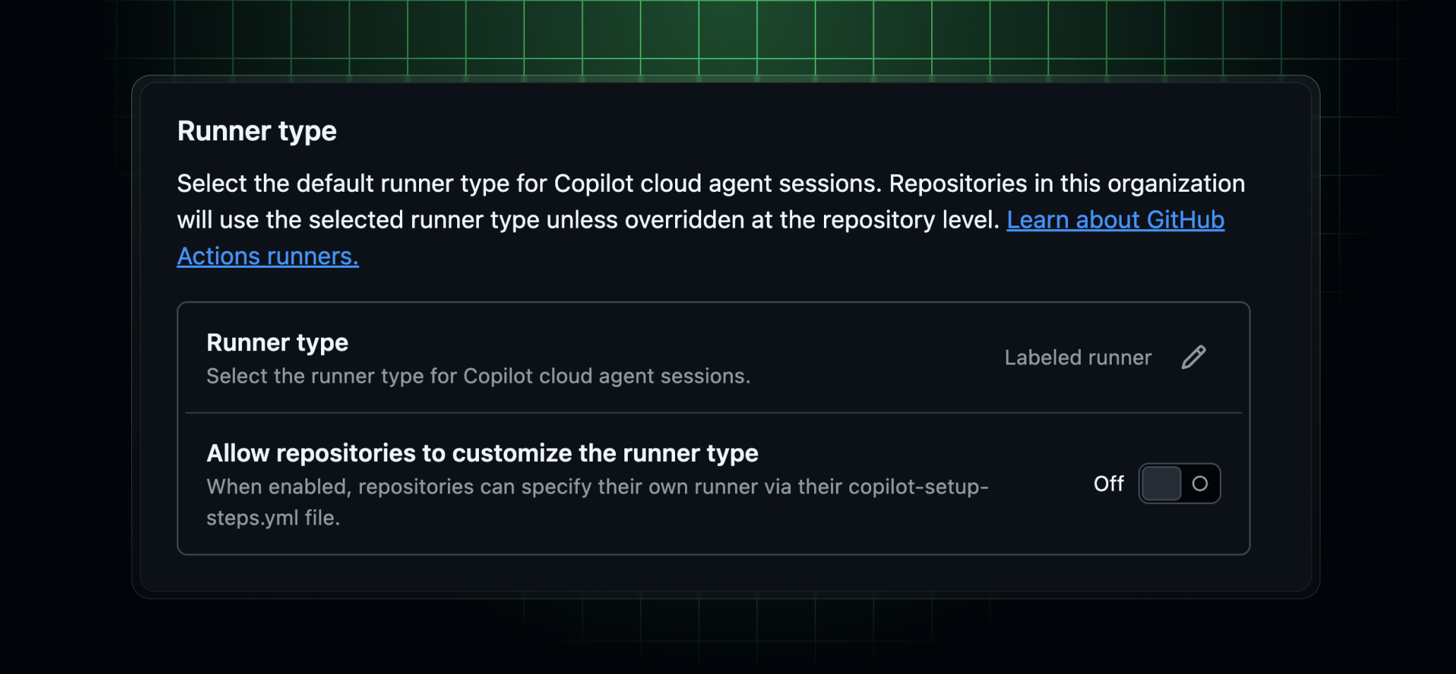 Organization runner controls for Copilot cloud agent - GitHub Changelog