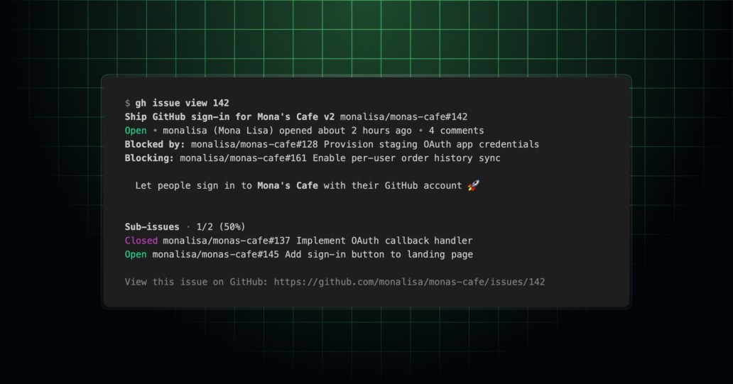 Manage sub-issues, types, and dependencies from GitHub CLI - GitHub ...