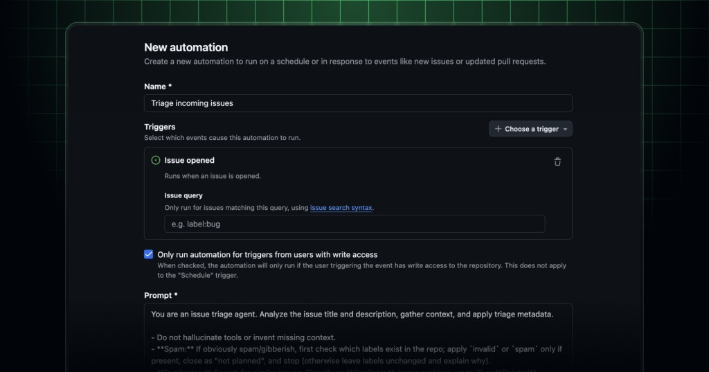Schedule and automate tasks with Copilot cloud agent - GitHub Changelog